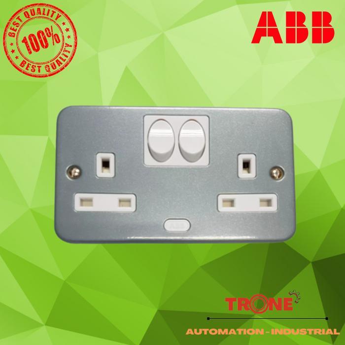 Jual ABB 2G 13A 250V Metalclad Switch Socket Outlet READY STOK - Kab ...
