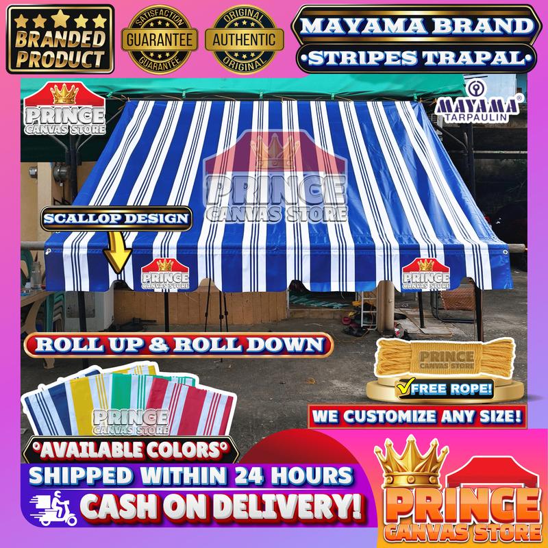 4ft x 5ft UP TO 8ft x 20ft w/ROPE MAYAMA Brand -Stripes Lona - TikTok ...