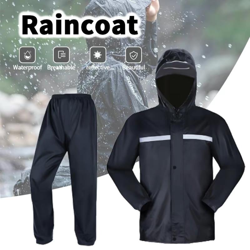Rain Coat raincoat double layer design PVC raincoat reflective - TikTok ...