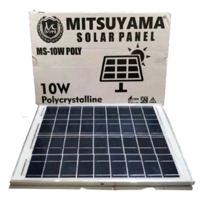 Solar Panel Cell Papan Surya 10wp Poly Crystalline Mitsuyama - Shop ...
