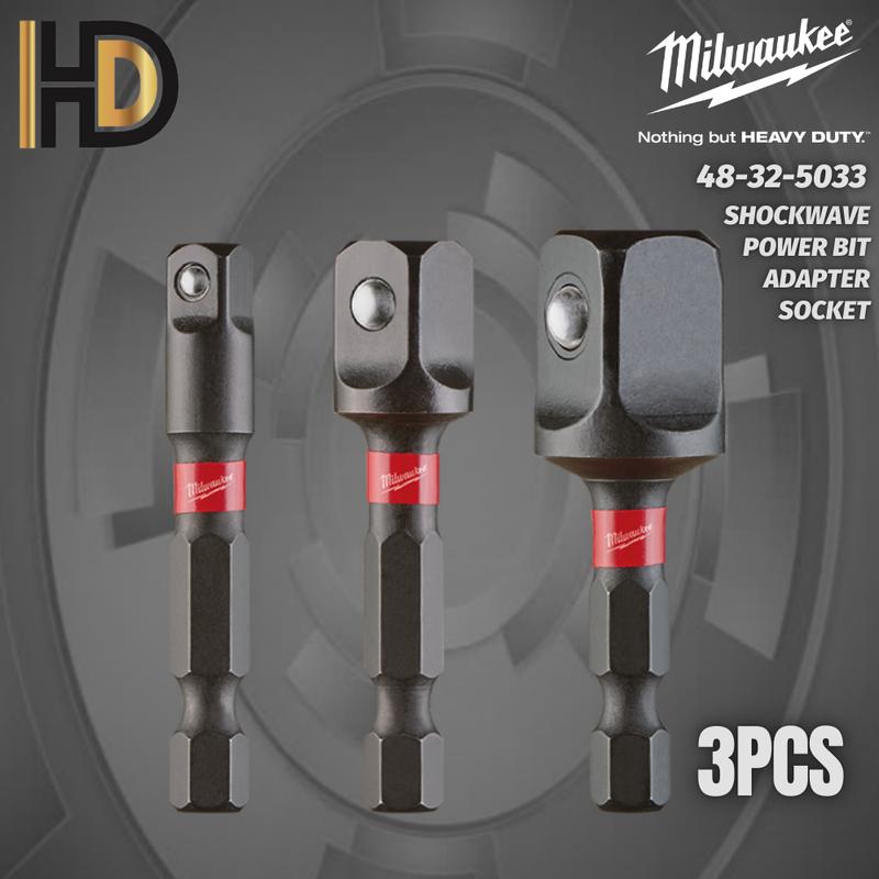 Milwaukee SHOCKWAVE Power Bit Socket Adapter / Milwaukee 3 Pcs - TikTok ...
