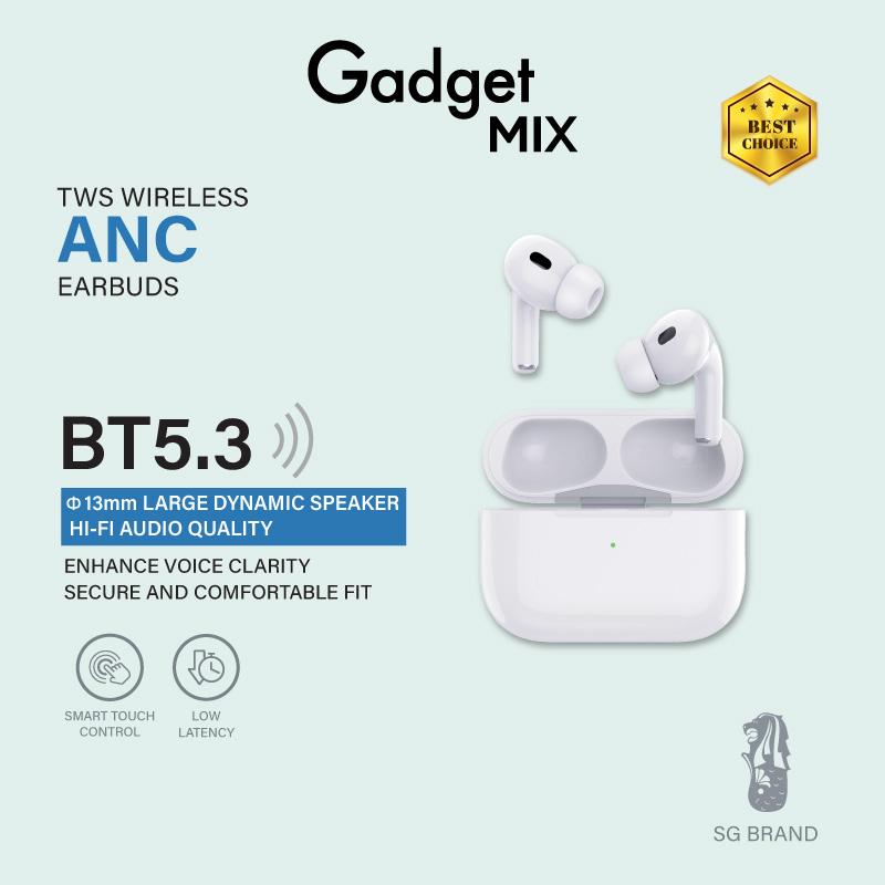 Gadget Mix Diginut T-60 Pro TWS Wireless ANC Earbuds White - TikTok ...