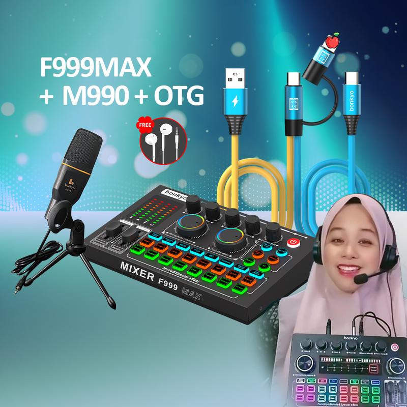 Bonkyo F999MAX Sound Card Profesional 1800mAh Baterai Gratis - Shop ...