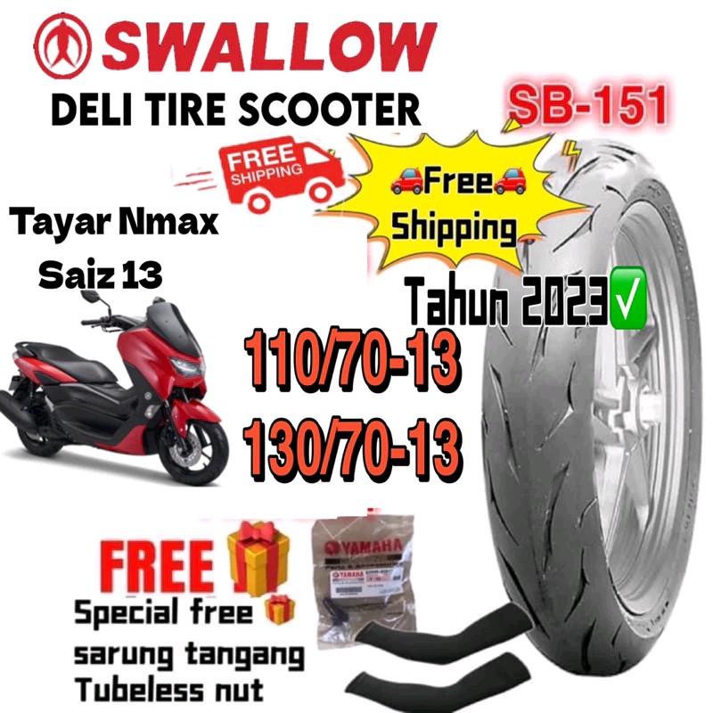 [Buy 1 Free 2 Gift]Swallow Nmax tayar SB151 110/70x13 130/70x13 ...