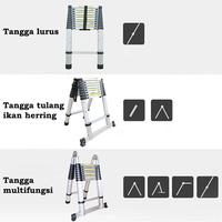 Promo 【Barang Ready 】Tangga Teleskopik Multifungsi Aluminium Portabel ...