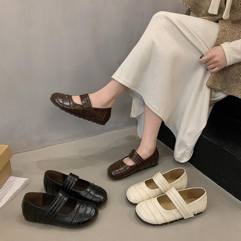French-style Mary Jane shoes for women, new 2026 retro design with a ...