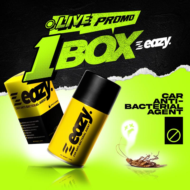 ( Live Promo 1 Box ) Eazy Car Anti-Bacterial Agent - Penghapus - TikTok ...