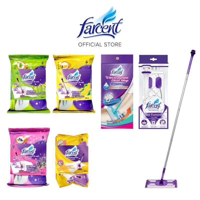 Farcent Magic Diamond Dry & Wet Mop Electrostatic Dust Tissu - TikTok ...