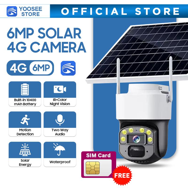 【Free SIM Card】YOOSEE T1 Solar CCTV Outdoor Waterproof built-in ...