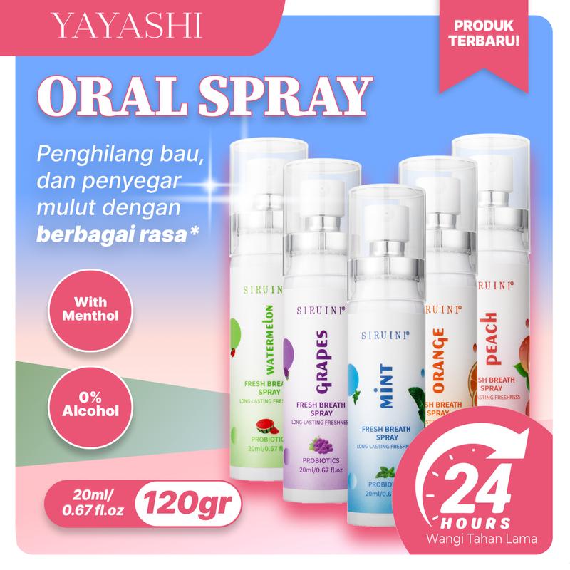[COD] Fruit Oral Breath Spray SIRUINI dengan Probiotik Memberikan ...