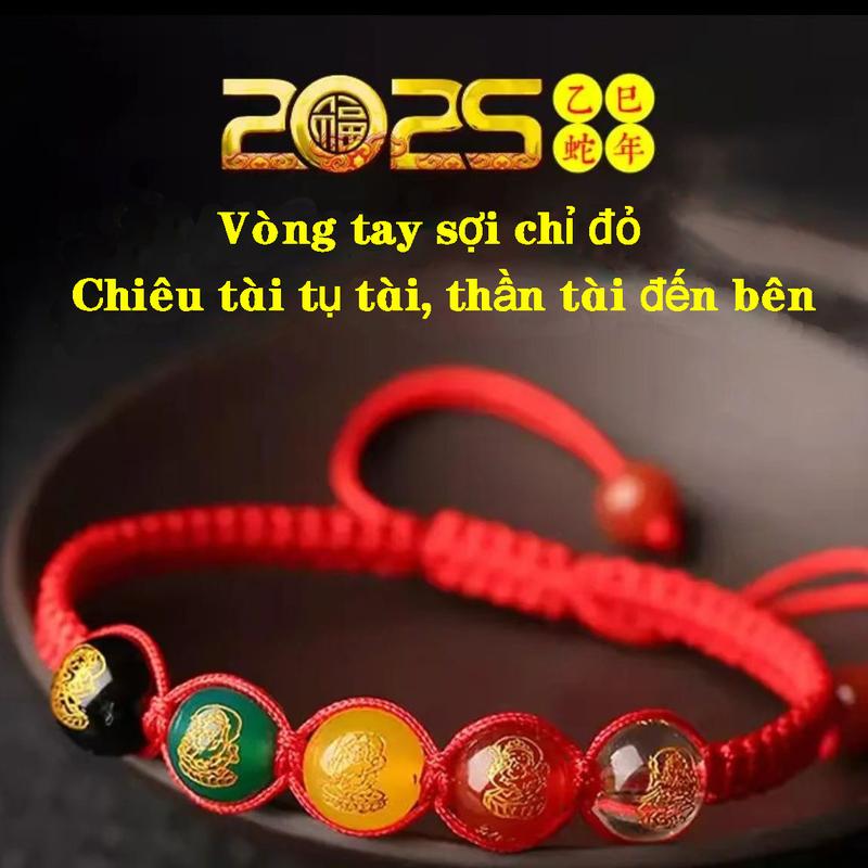 Vòng tay chu sa ngũ lộ thần tài sợi chỉ đỏ chiêu tài tụ tài - TikTok ...