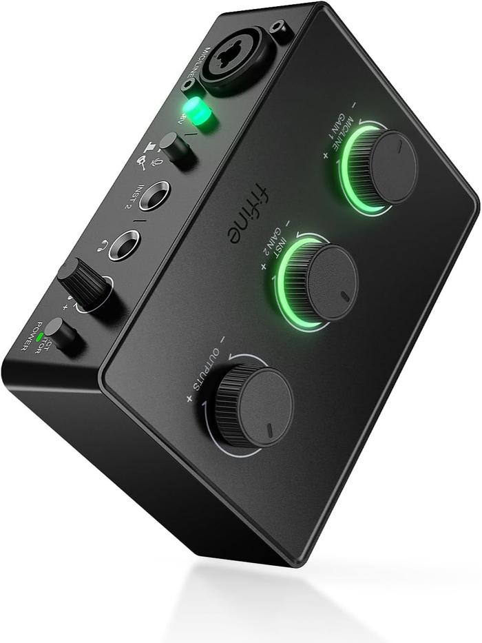 Jual FIFINE Ampli 1 Ampli1 Sound Card USB XLR – 48V Phantom Power ...