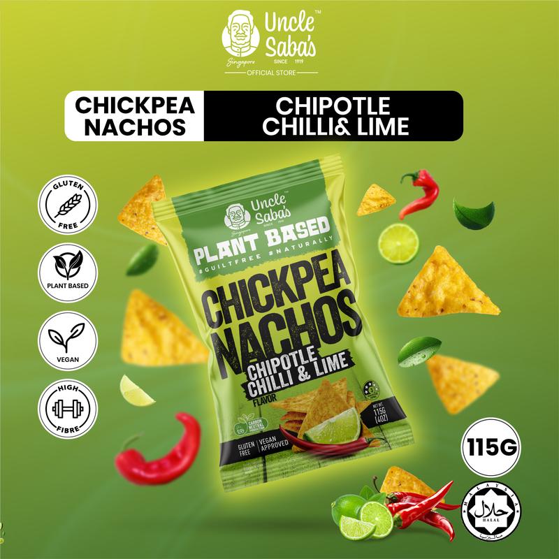 UNCLE SABA'S PLANT BASED CHICKPEA NACHOS 115g - CHIPOTLE CHILLI ...