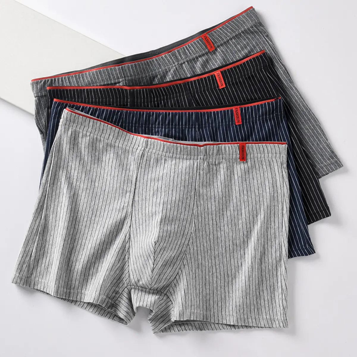5 Pcs Set Ice Silk Men's Boxer Briefs Men's Sports Briefs Spandex ...