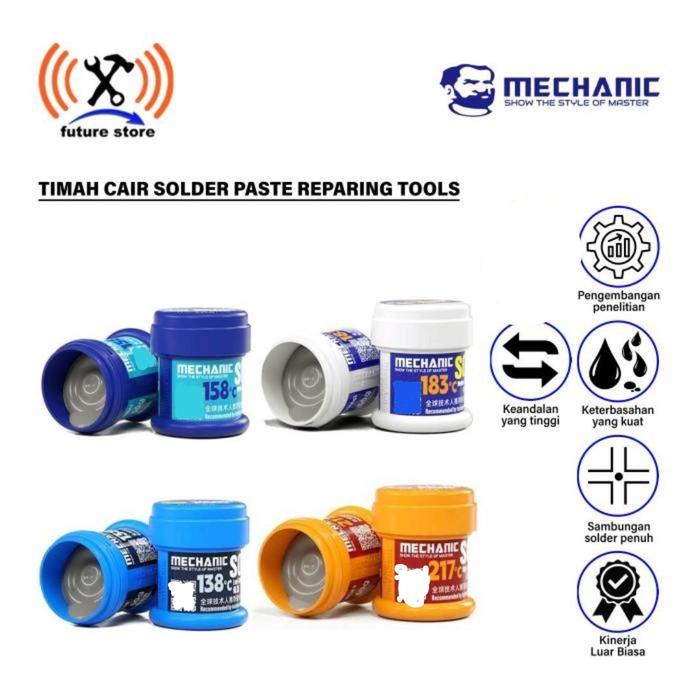Promo Timah Solder Mechanic 50g Timah Cair Solder Pasta Solder tin ...