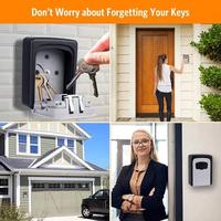 Promo Key Safe Box Outdoor 4 Digit Wall Mount Lock Kotak Kunci Dinding ...
