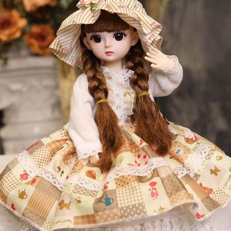 Plastic 30CM Movable Joint Doll Beautiful Safety Baby Doll Girl ...