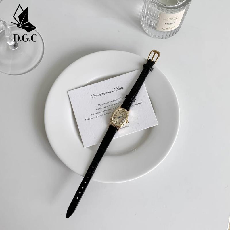 DGC W401 Jam Tangan Wanita Oval Korean Thin Belt Small Student Simple ...