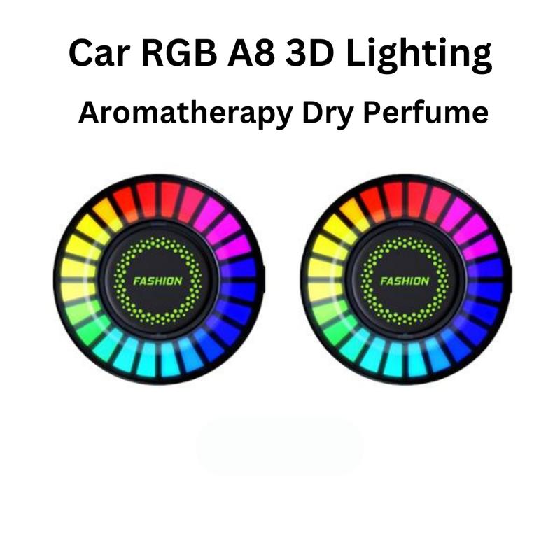 Car RGB A8 3D Lighting Voice Controlled Rhythm Music Car Aircon - TikTok Shop Singapore