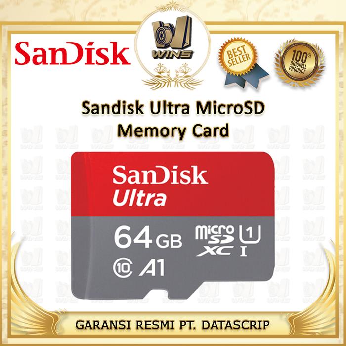 Jual Sandisk Ultra MicroSD / Micro SD Card Memory 16 32 64 128 256 512 ...