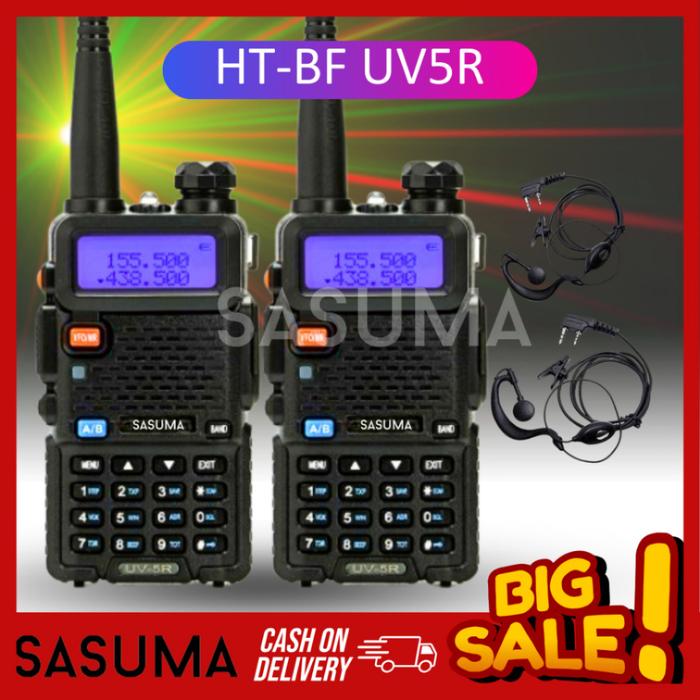 Jual SASUMA HT Walkie Talkie UV5R 2800 MAH 8 Watt W VHF UHF Dualband ...