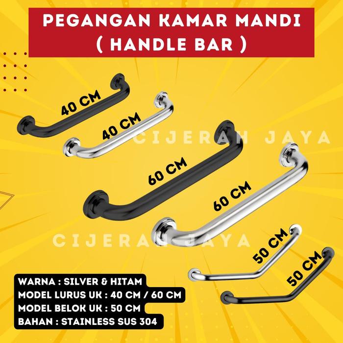 Jual HANDRAIL/GRIPBAR/AMREST/PEGANGAN ORANG TUA KAMAR MANDI STAINLESS ...