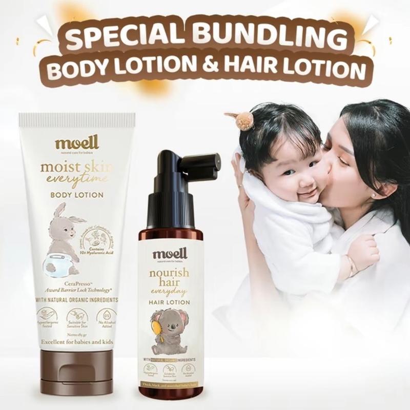 Moel Bundling Body Lotion 185gr & Hair Lotion 100ml Nouris - Shop ...