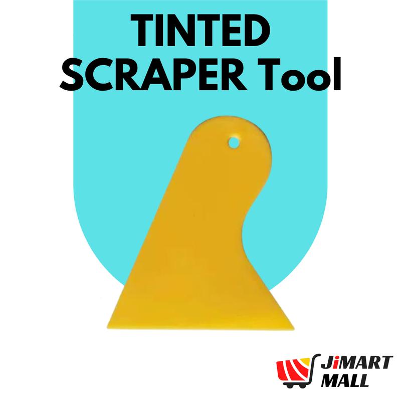 SCRAPER Small Yellow Window Film Handle Squeegee Tint Tool Scraper ...