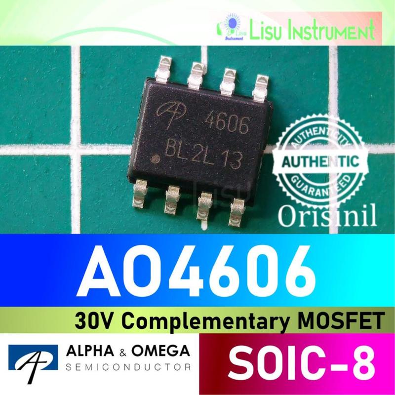 AO4606 30V Complementary MOSFET 4606 SOIC-8 Alpha & Omega ORIGINAL ...