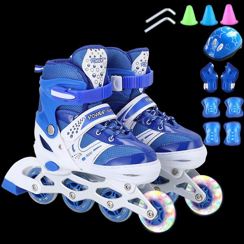 Professional children's roller skates set boys and girls kne - TikTok ...