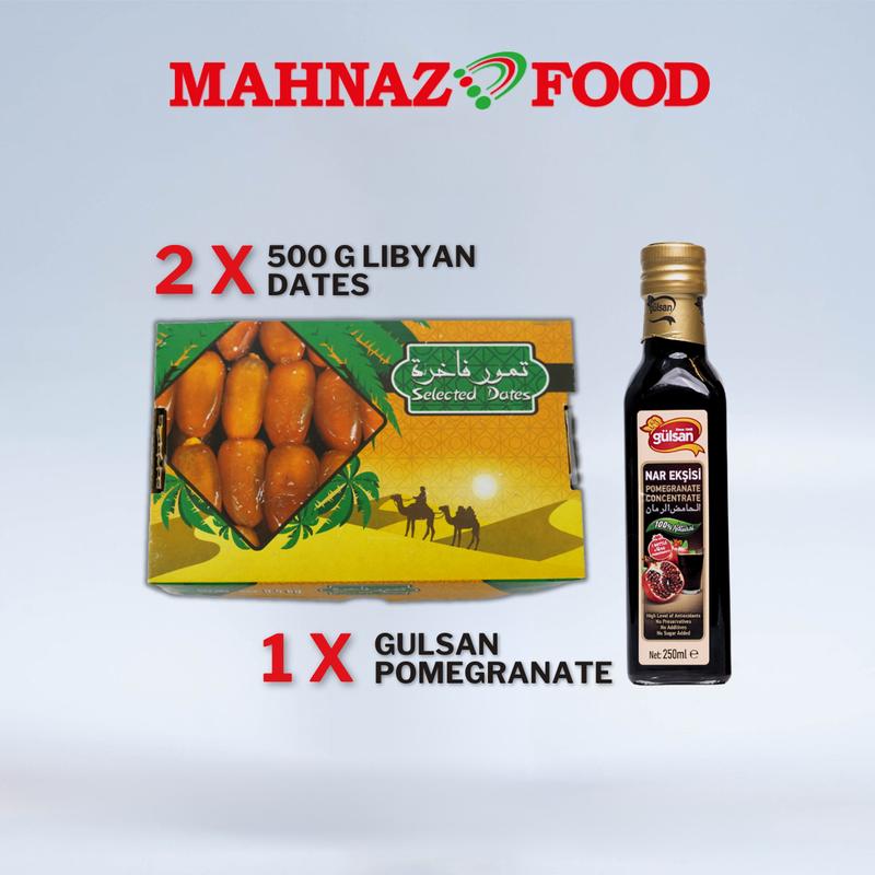 MAHNAZ FOOD - 2 BOX 500g LIBYAN DATES KURMA SEGAR + 1 BOTTLE - TikTok ...