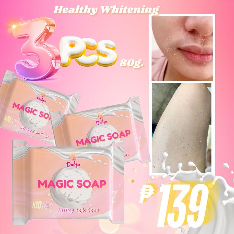 3 PCS MAGIC MILKY GLUTA PAPAYA SOAP X10 Whitening Body Care Body - TikTok Shop Philippines