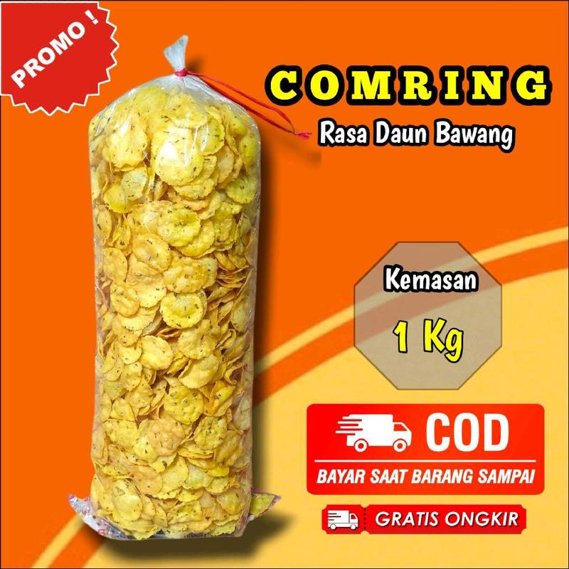 1Kg Comring / Kecimpring Singkong Bawang Daun / Gemblong khas ciamis ...