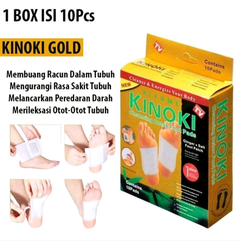 PROMO Paket Isi 3 Box 30 PCS kinoki Gold Detox Foot Pads Koy - Shop ...