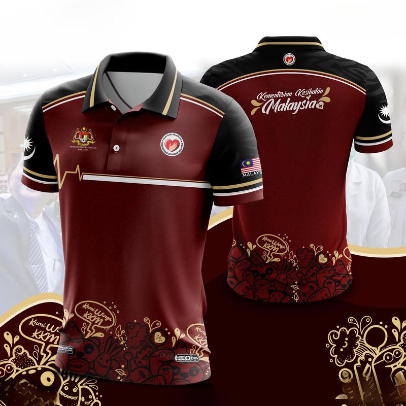 Kemeja Polo 3D, Siri Emas Hitam, Kementerian Kesihatan Malaysia ...
