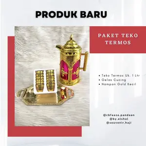 teko arab 1 set lengkap,teko arab emas,teko arab 1 liter,teko arab air ...