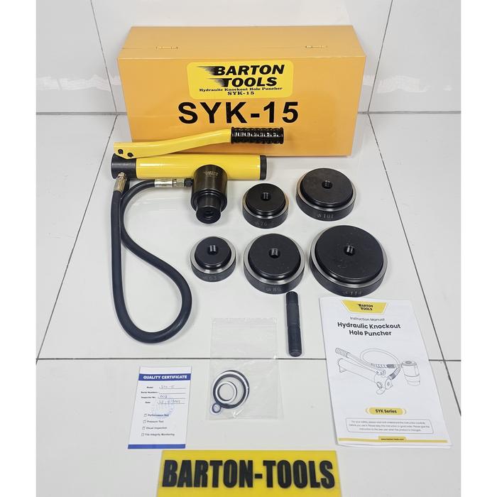 Jual 63-114mm 3.5mm Hydraulic Hole Punch SYK-15 BARTON Punching ...