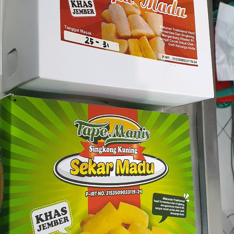 Tape Singkong Manis Asli Jember Kemasan Kotak Rapi Food - Shop | Tokopedia