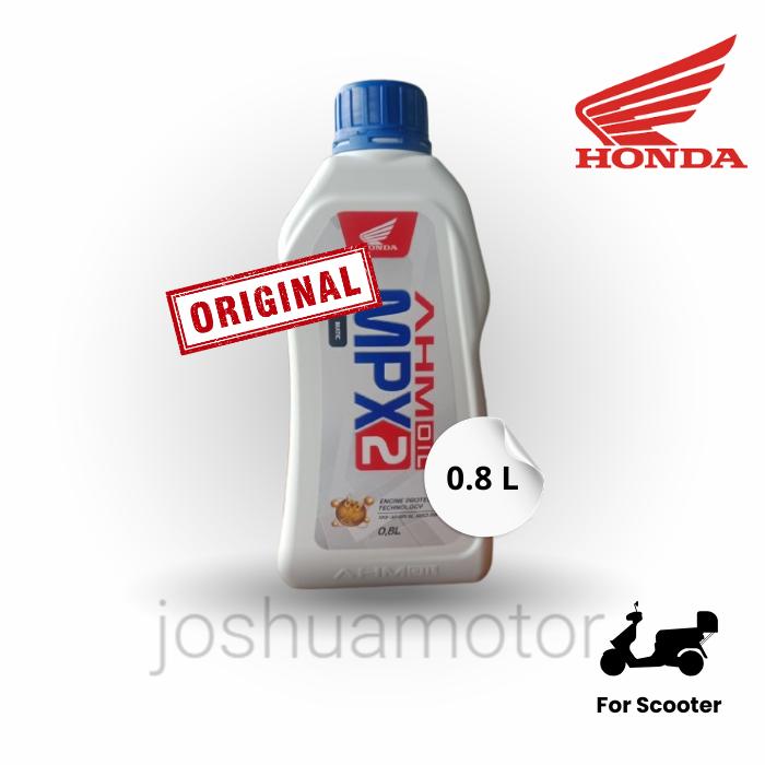Jual Oli Motor AHM Honda MPX 2 SAE 10W - 30, API SL JASO MB, 0.8 L Asli ...