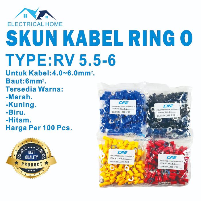 Jual SKUN KABEL RING O WARNA RV5.5-6 - Kuning - Kota Surabaya ...