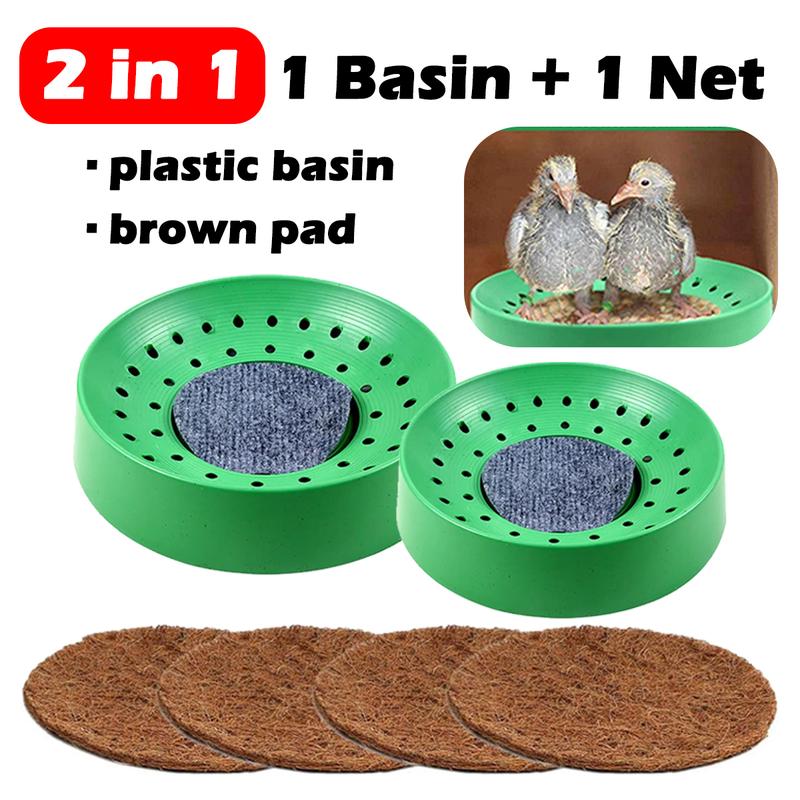 2 in 1 Pigeon nest basin Nest mat Breeding bowl Hatching nes - TikTok Shop Philippines