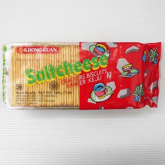 Biskut Khong Guan Salt Cheese 200g - Snack Kek Keju Viral - Food ...