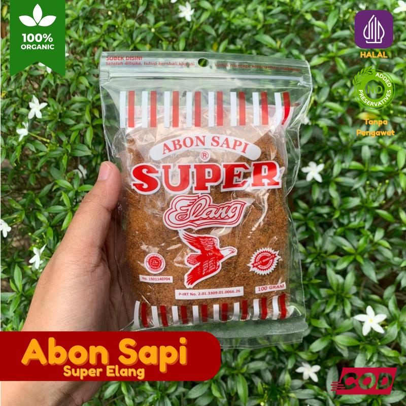 Abon Daging Sapi Asli Super Cap Elang 100 gram Best Seller - Shop ...