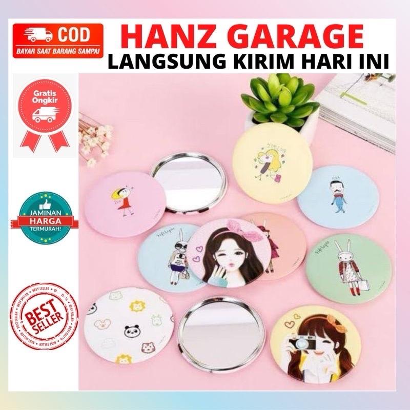 35pc HC Cermin Bulat Karakter Kaca Cermin Make Up Mini Kaca Travelling ...