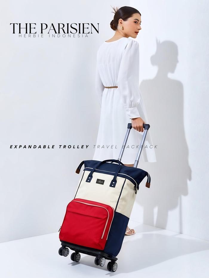 Promo [THE PARISIEN] TAS RANSEL TROLI PARISIEN BARLEY ORIGINAL PARASUT ...