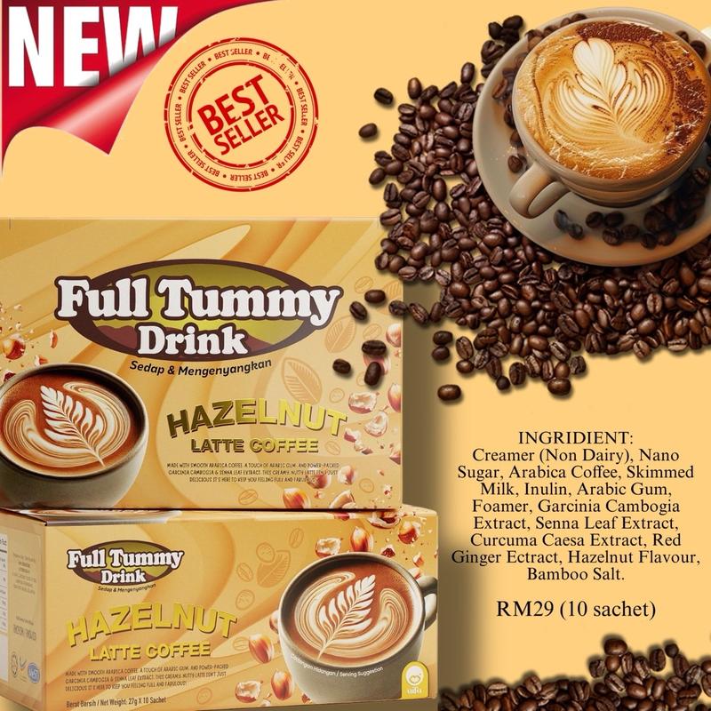 FULL TUMMY DRINK PERISA HAZELNUT CHOCOLATE - TikTok Shop Malaysia