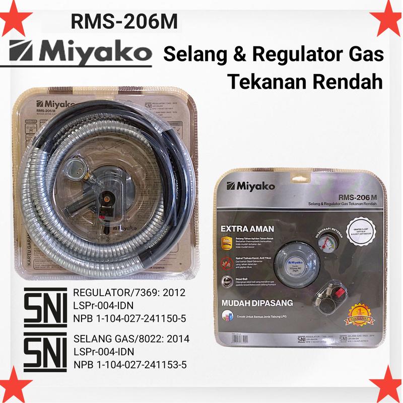 Miyako Selang & Regulator Gas RMS-206M Spiral Anti Tikus Murah ...