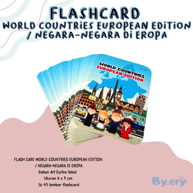 FLASHCARD WORLD COUNTRIES EUROPEAN EDITION / FLASHCARD NEGARA-NEGARA DI ...