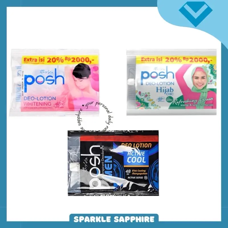 POSH DEO LOTION Whitening Hijab Chic Posh Men Active Cool Deodorant ...