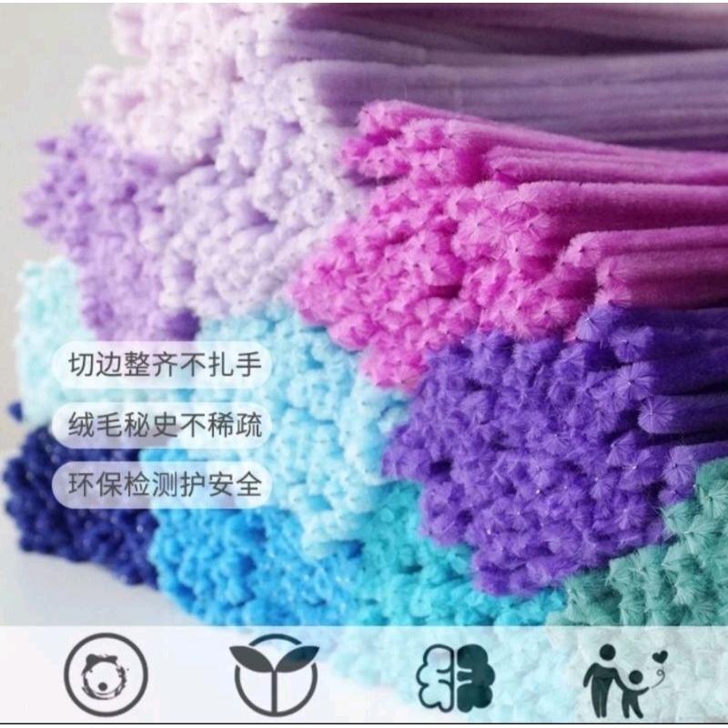 (Lebih GEBU) 10pcs Kawat Bunga Chenille Berwarna Premium Untuk - TikTok ...